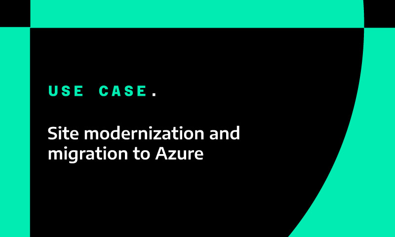 Site modernization and migration to Azure - Almond